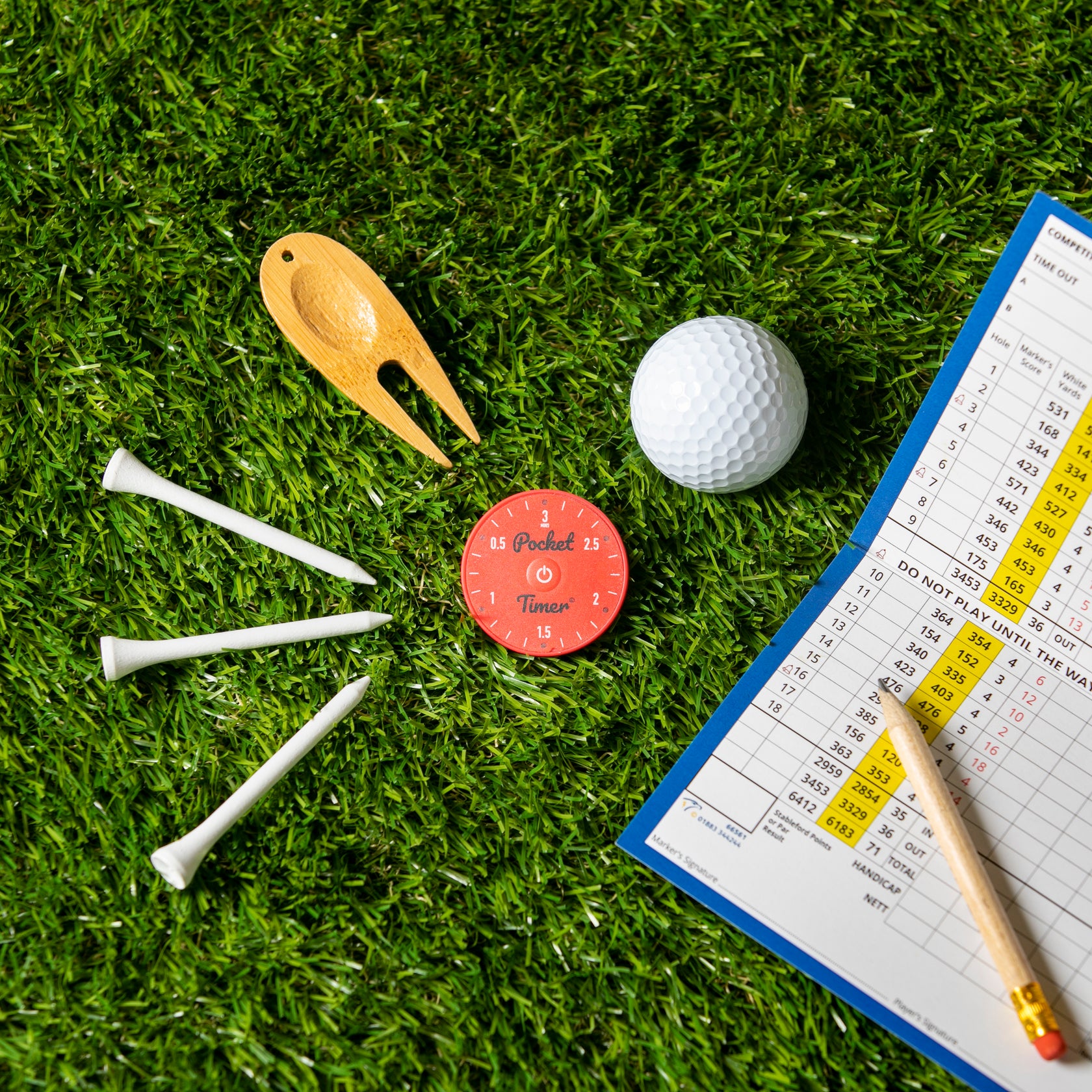 Pocket Timer - The Lost Golf Ball Score Saver - 3 Minute Timer